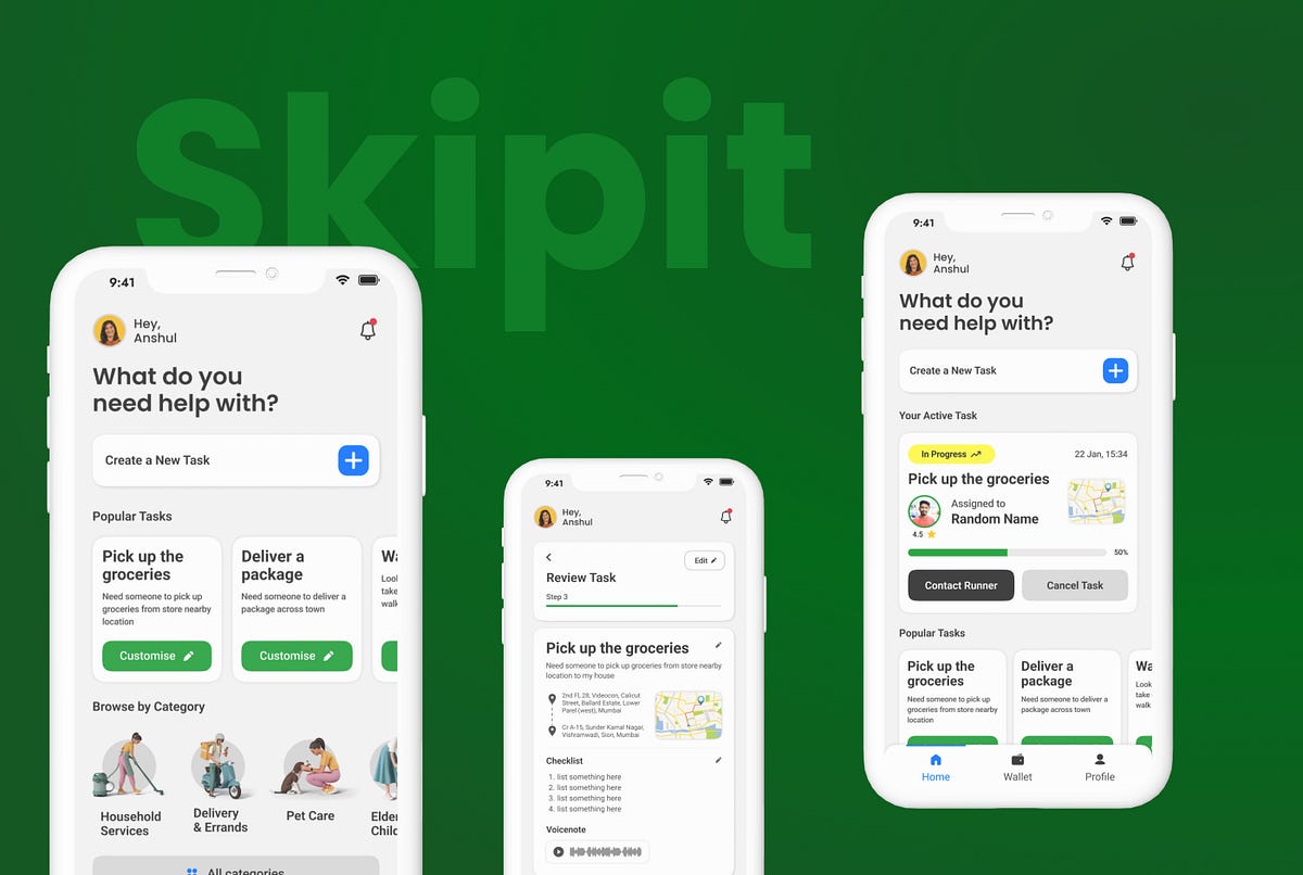 Skipit — Designing a Hyperlocal Freelancing Platform | by Saurabh Parab ...