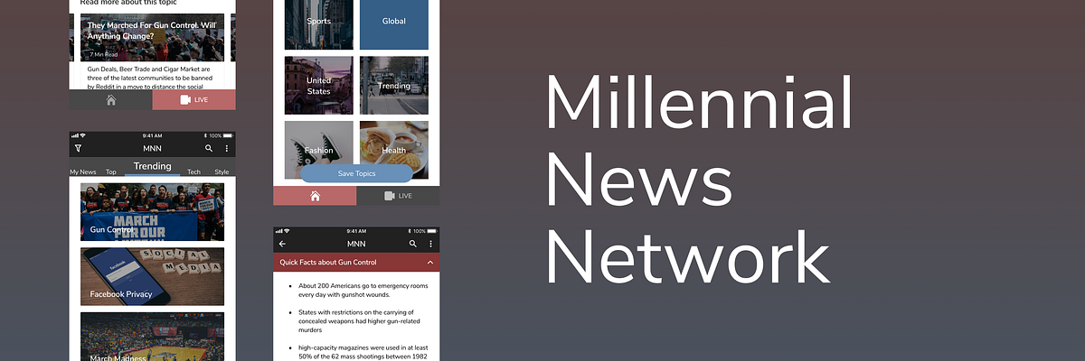Millennial News Network. The second user experience design… | by ...
