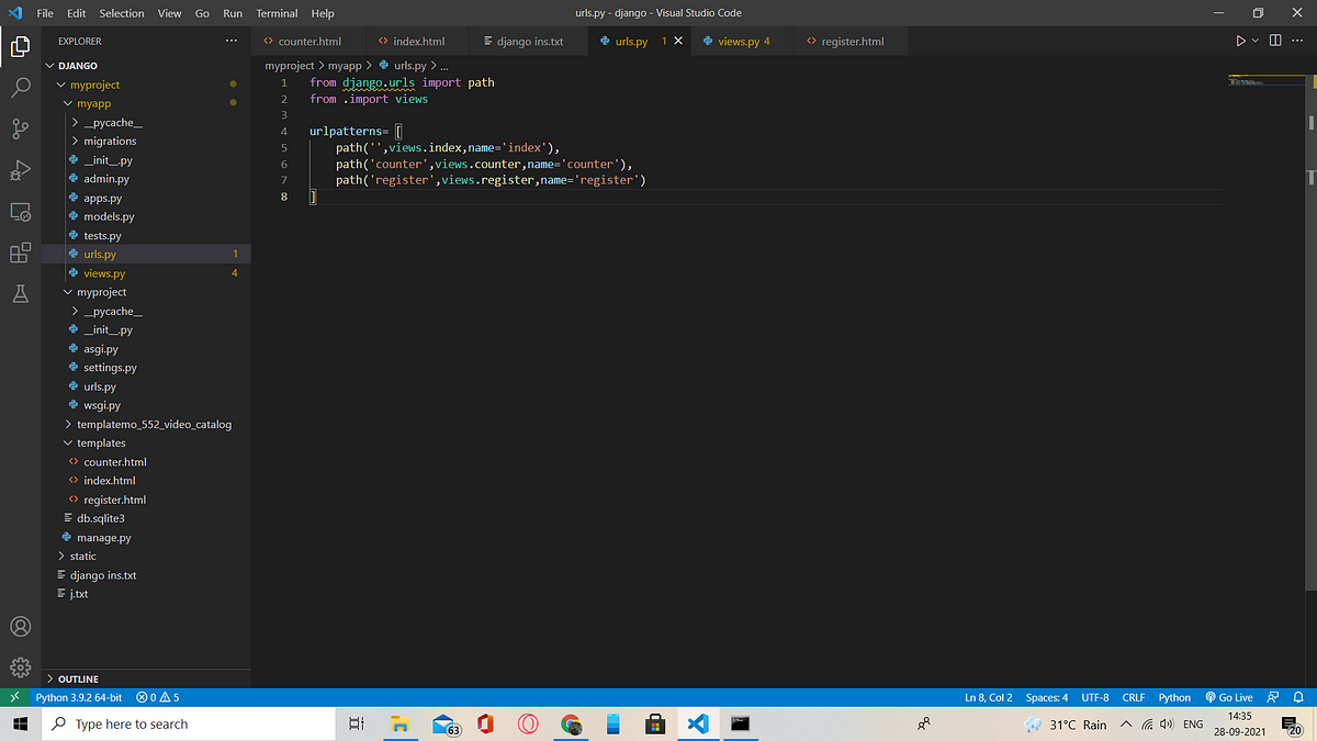 User Registration Using Django And Python By Tirthajoti Sinha Medium