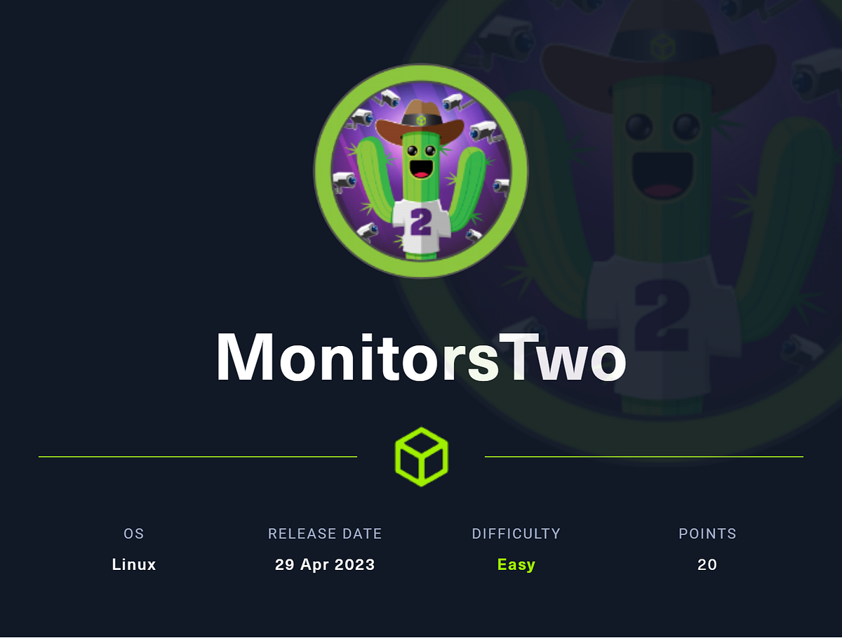 MonitorsTwo (HTB) Lab. Hi and welcome to my report on… | by Nadav Rozen | Medium