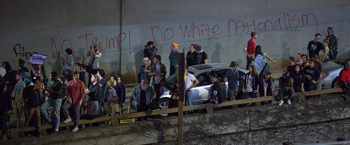 A Night at L.A.’s Anti-Trump Protests | by Cornelia Rowe | MEL Magazine ...