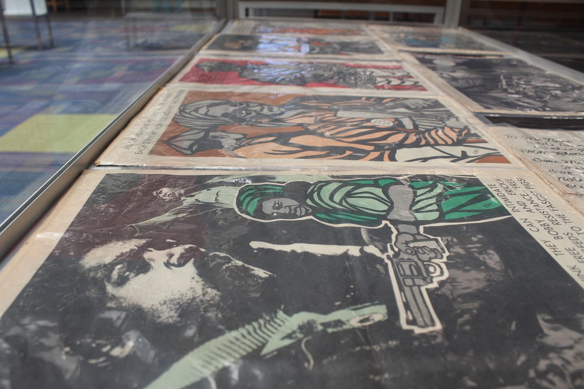 Trial of Huey P. Newton Exhibit. Laney Black Student Union displays ...