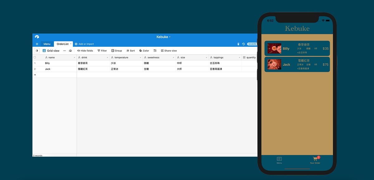 #17 訂飲料 APP | part 2: 從APP 新增訂購項目到 Airtable | by Billy Huang | 彼得潘的 Swift iOS App 開發教室 | Medium