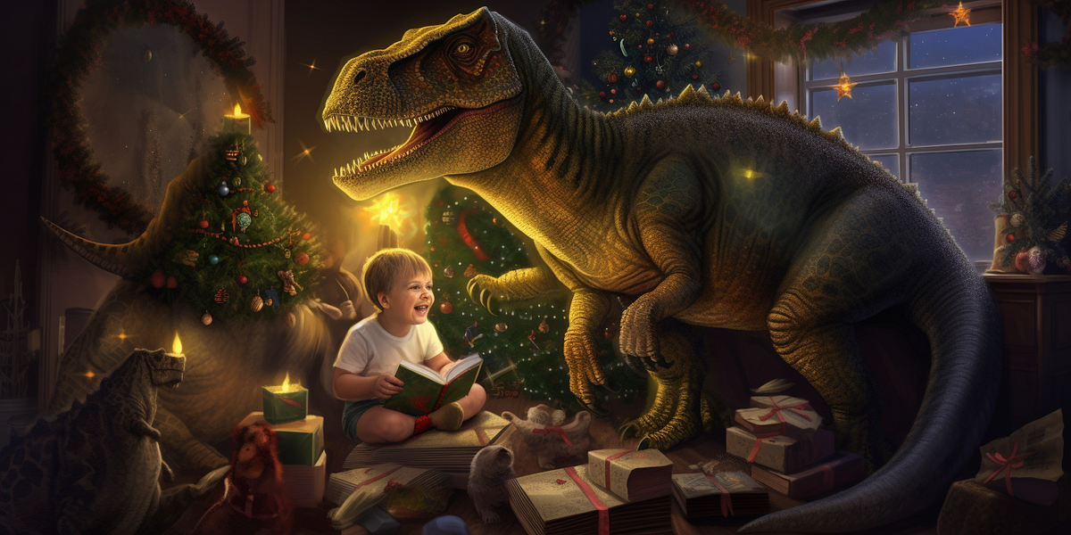 The Heartwarming Story Behind ‘The Dinosaurs’ Night Before Christmas ...