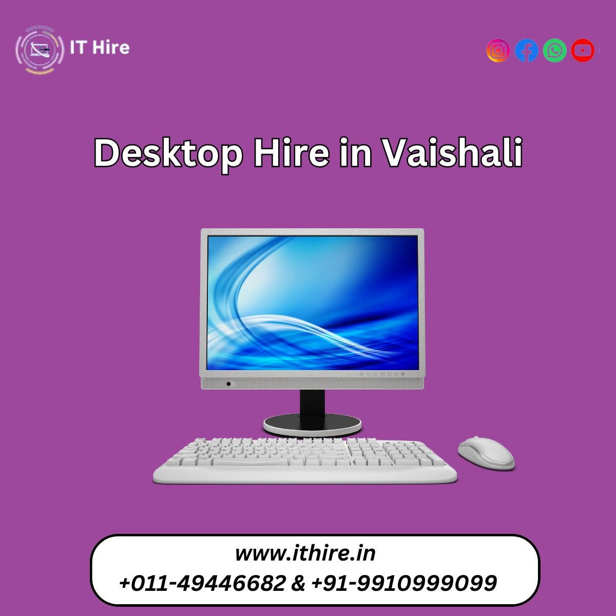 Desktop Hire in Vaishali 9910999099 - Laptop Rent - Medium