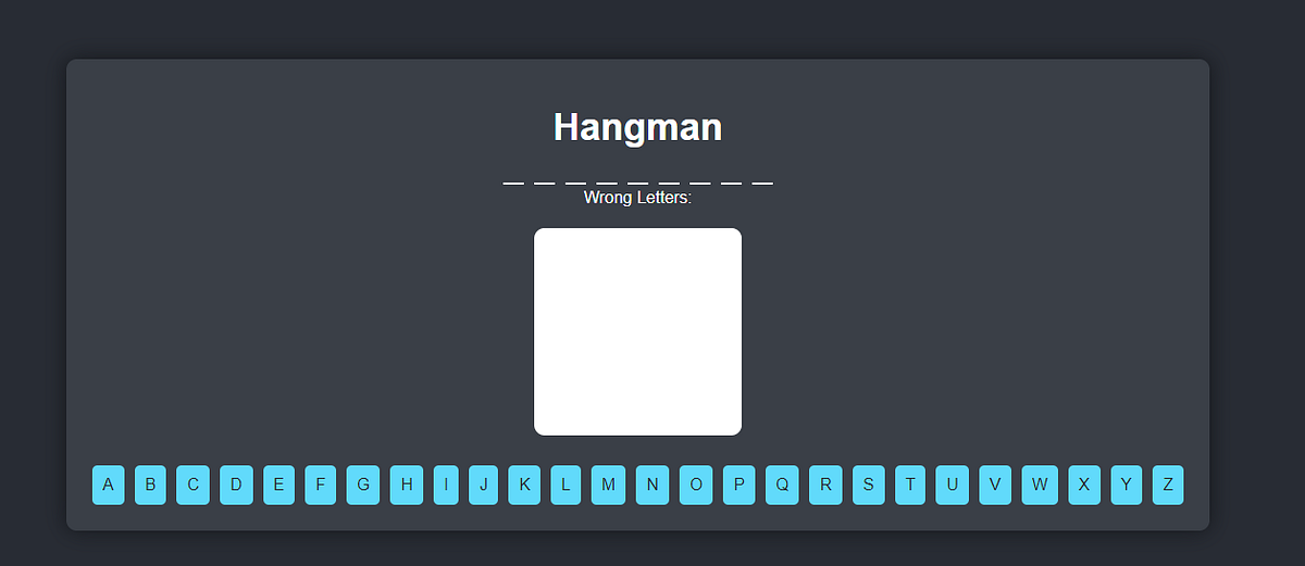 Hangman Game in Javascript. Introduction to Hangman Game | by ...