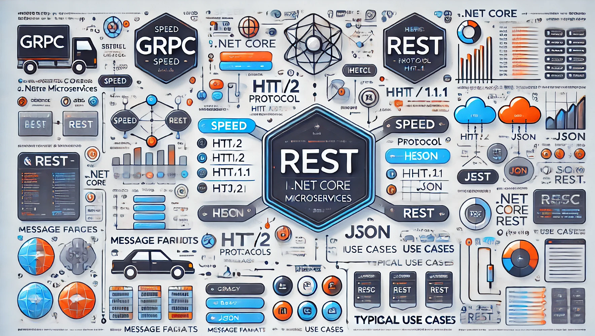 REST and gRPC in .NET Core Microservices: A Comprehensive Guide | by ...