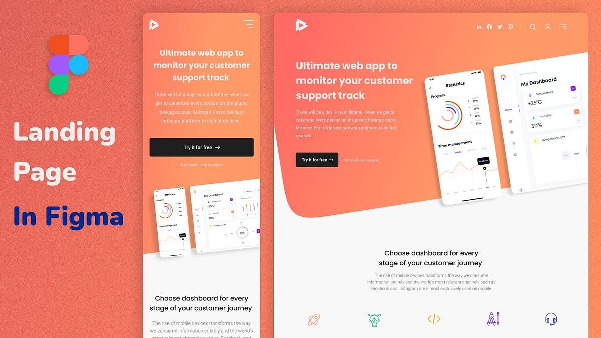 Landing Page Design Using Figma | Figma Tutorial - Soudemyacademy - Medium