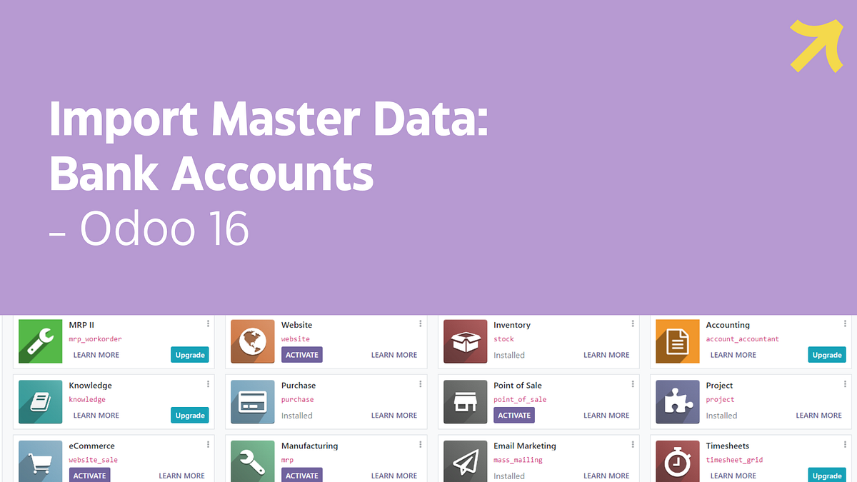 Import Master Data: Bank Accounts — Odoo 16 | by Siti Fatimah Tuma ...