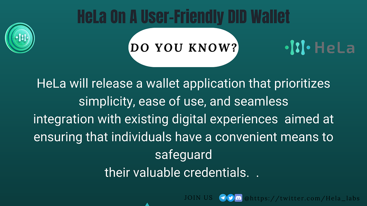 HeLa Solutions On A User-Friendly DID Wallet | by Offiong Okon | Medium