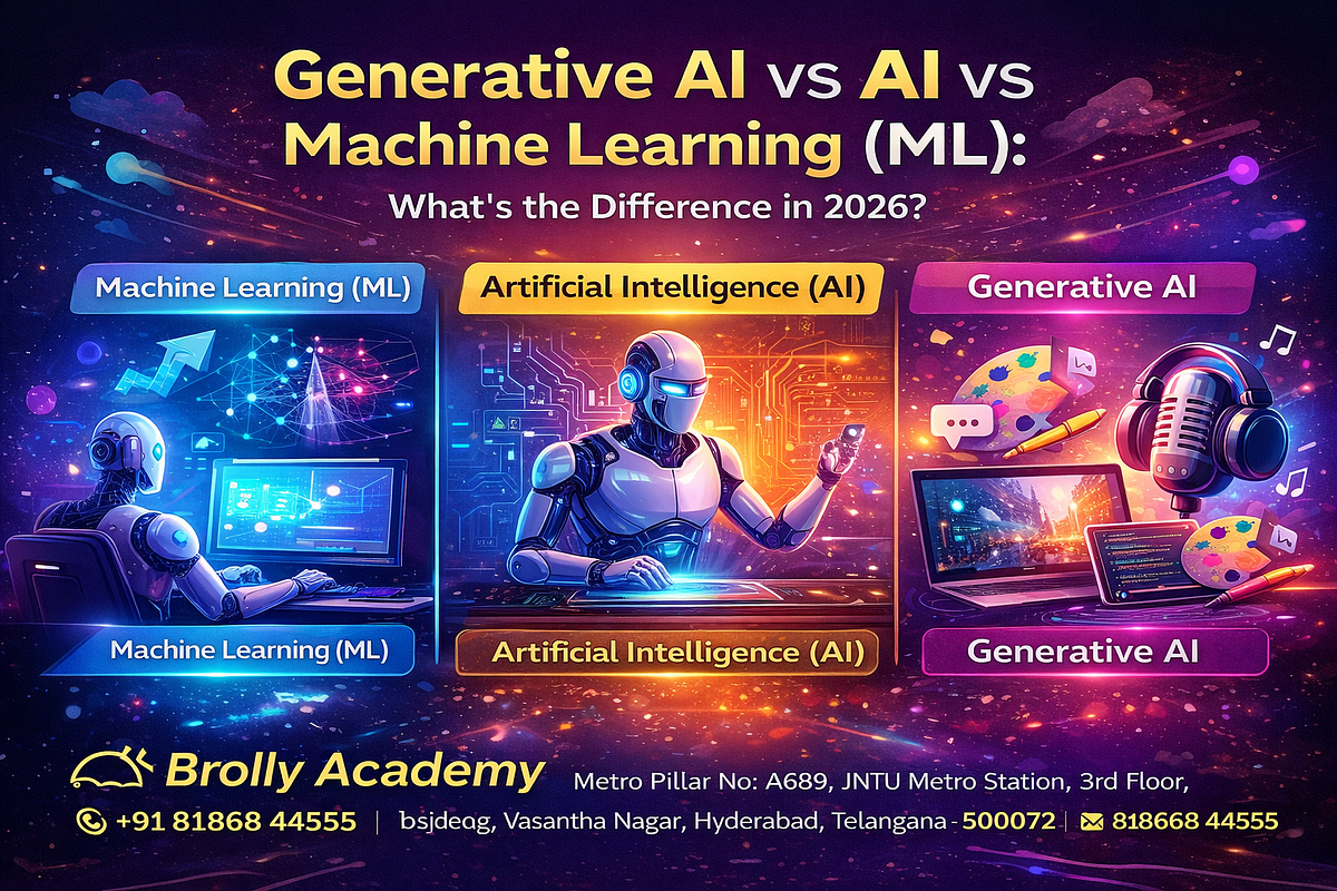 Generative AI vs AI vs Machine Learning (ML): What’s the Difference in ...