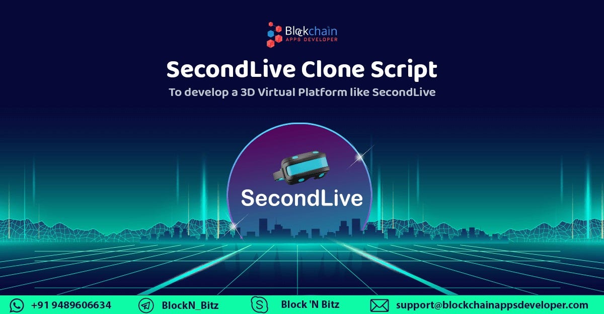 SecondLive clone Software | 3D Virtual Place Development — #BlockchainAppsDeveloper - Harry ...