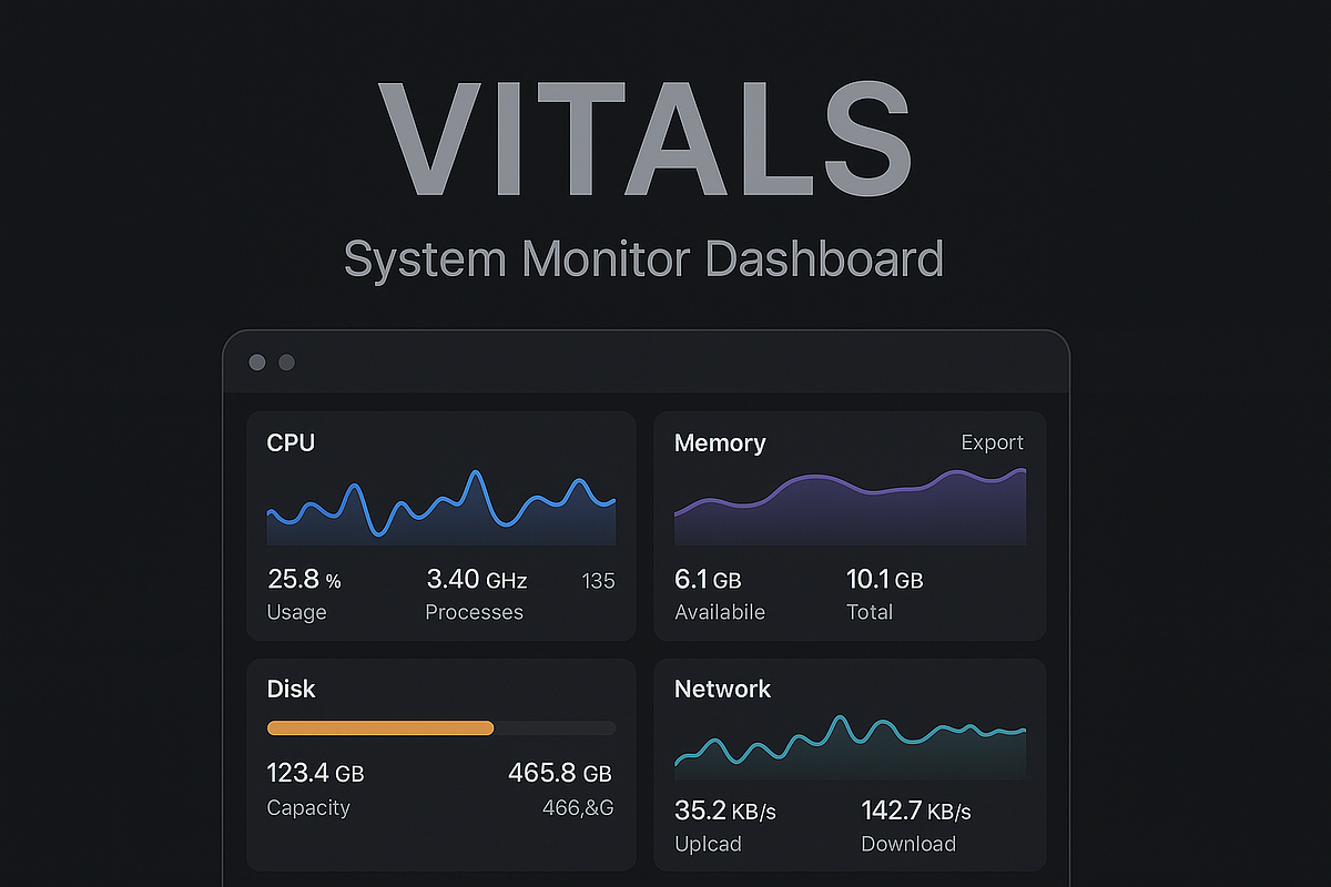 🖥️ Vitals: A JavaFX-Based System Monitor Dashboard Built for Power ...