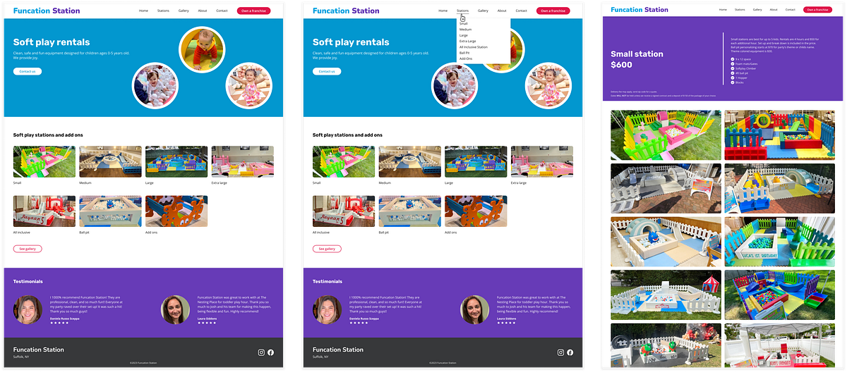 Redesigning the Funcation Station website to attract franchisees | by ...