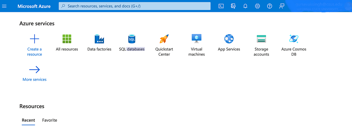 Setup SQL Server in Azure and connect using Azure Studio | by ...
