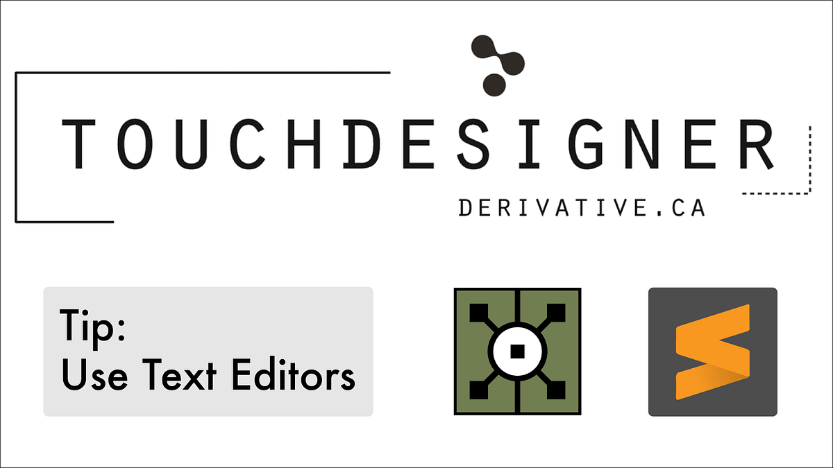 How to use External Text Editor in TouchDesigner — Tip in TouchDesigner#2 | by Partical Weng ...