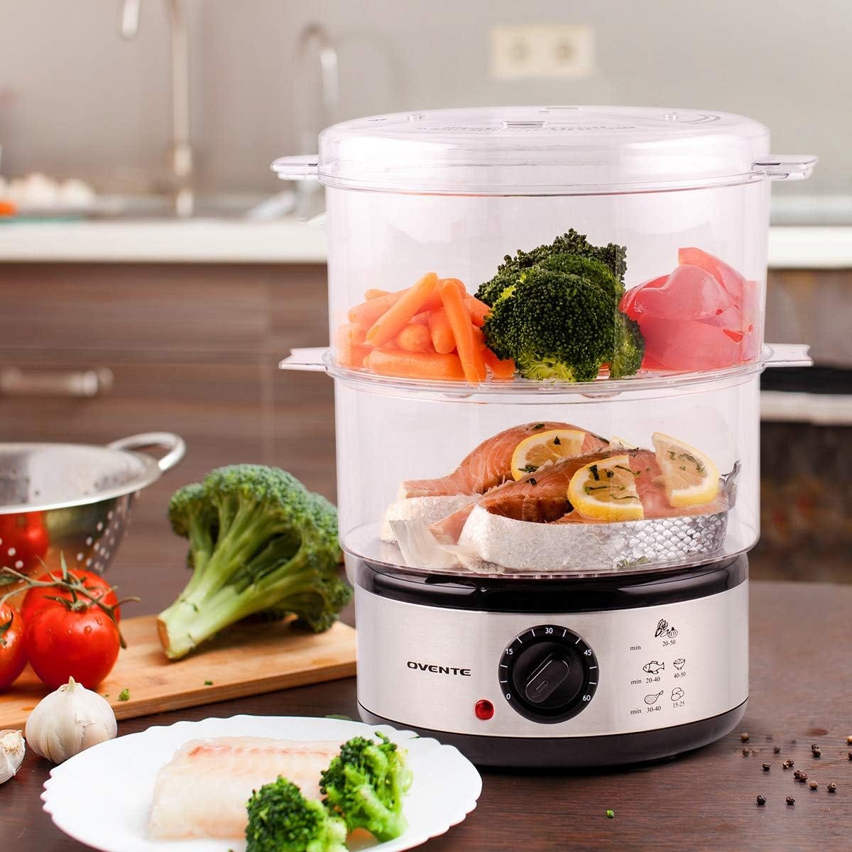 The Best Ovente 2-Tier Electric Food Steamer for Cooking Vegetables The ...