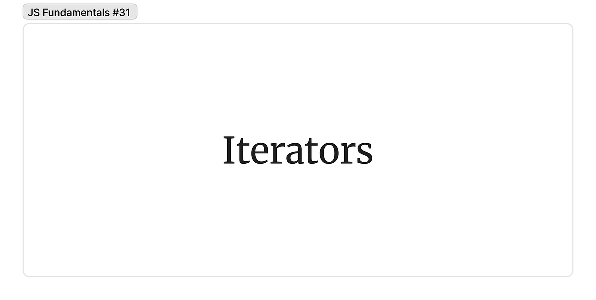 31 Iterators Iterators Allow Us To Iterate Over Any By Cata Apr 8055
