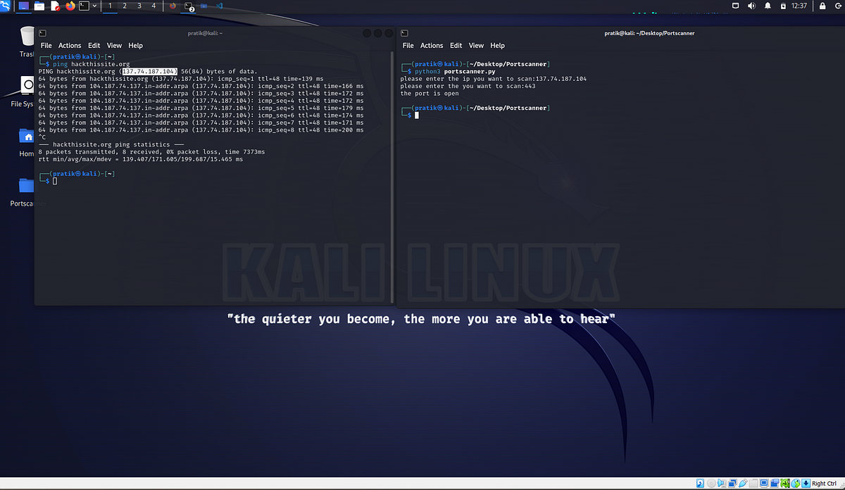 Port Scanner Using Python Library Socket By Pratik Sakariya Apr 2024 Medium