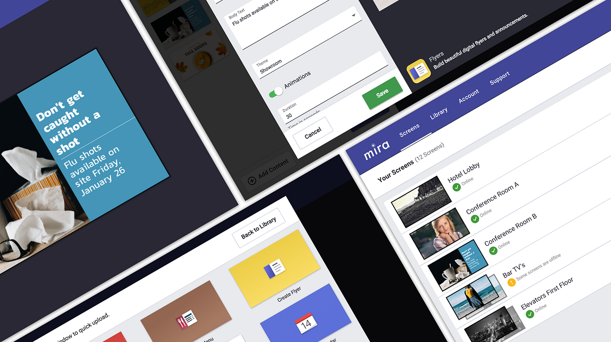 Simplifying Screen Signage. How we redesigned Mira’s dashboard… | by ...