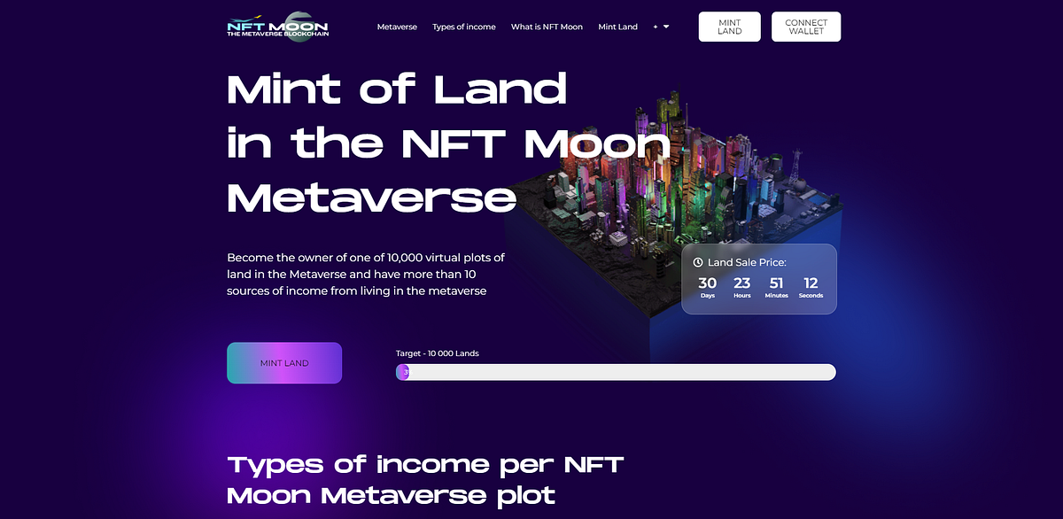 NFT Moon Metaverse. NFT Moon Metaverse is a futuristic… | by smart_capybara | Medium