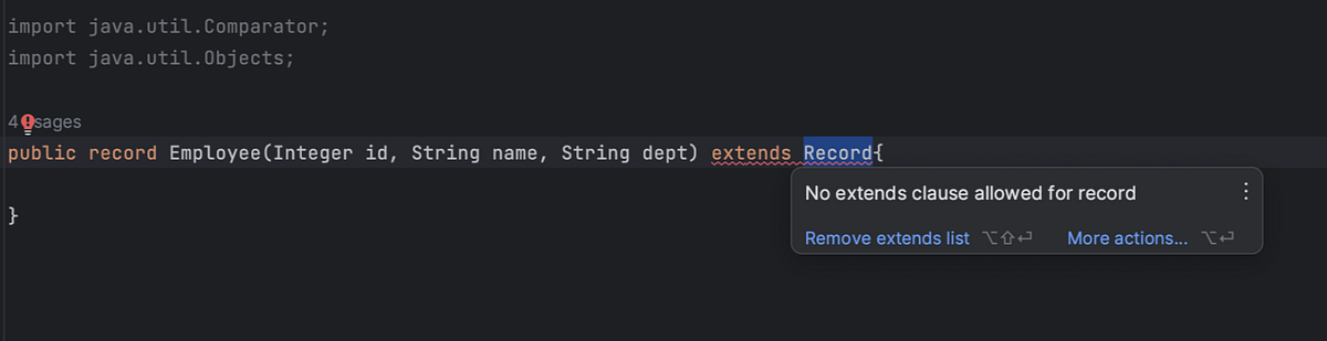 Java Records. Records in java are the special types… | by Pradeep Kadarla | Medium