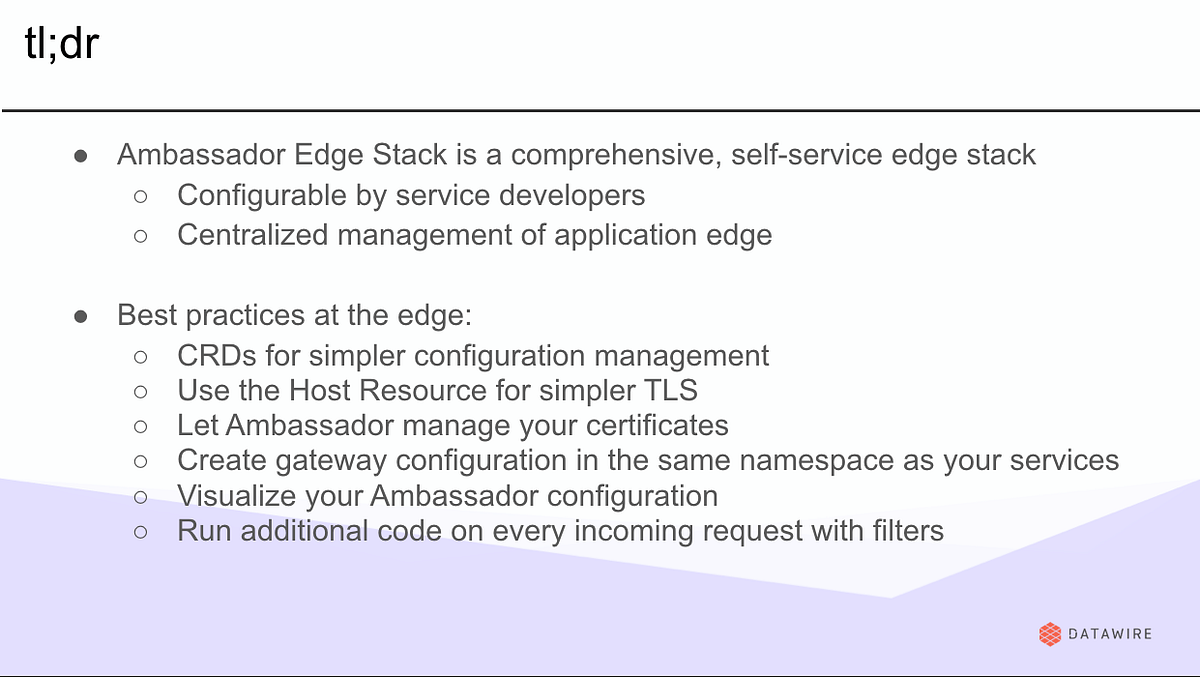 What’s New in the Ambassador Edge Stack 1.0? | by Jen Dyment ...