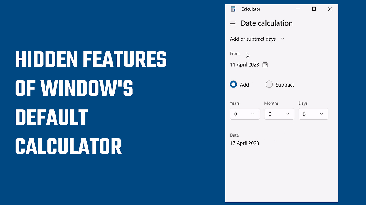 Window’s default calculator has so many features | by Hey, Let's Learn ...