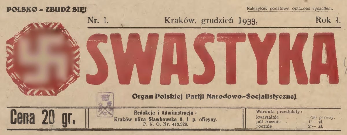 Polish Newspaper “Swastyka” (1933) — Full English Translation — Part 1 ...