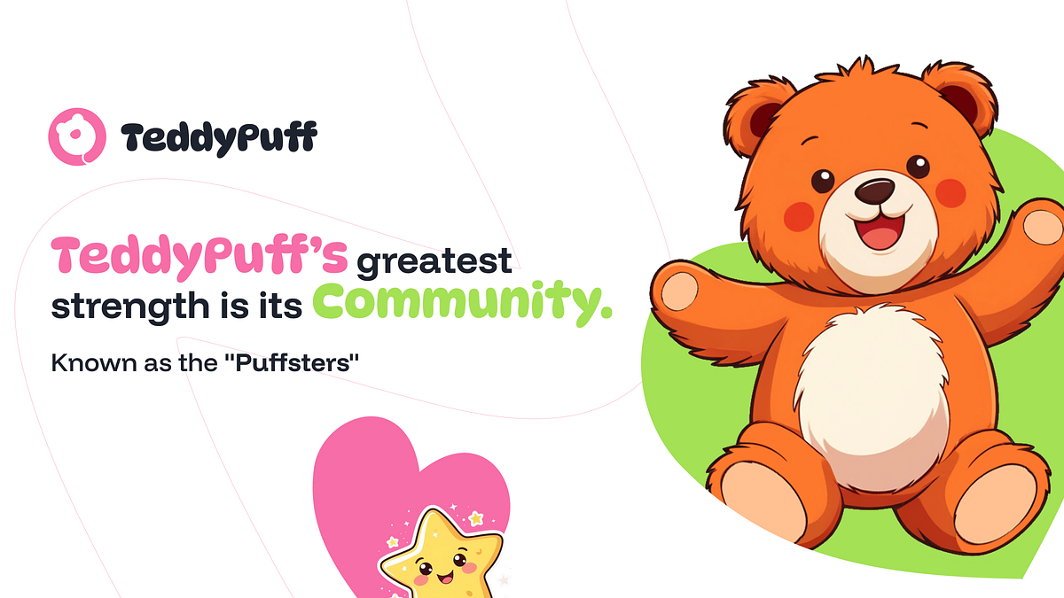 The Strength of TeddyPuff Token is YOU! The Puffsters are growing ...