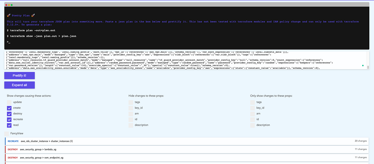 Pretty Print Better Terraform Plans By Paul Zietsman