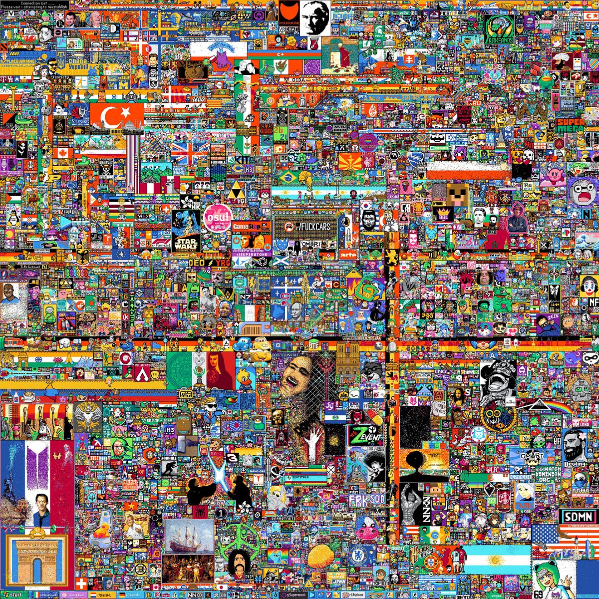 The Ultimate Guide to r/Place AKA Pixel Wars | by Nezih Bouali | Medium