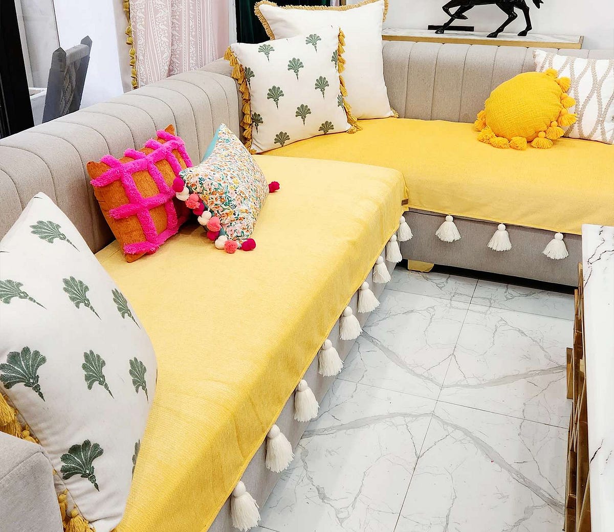 Revamp Your Living Space Stylish Solutions for L-Shaped Sofa Covers | by Wooden Street | Sep ...