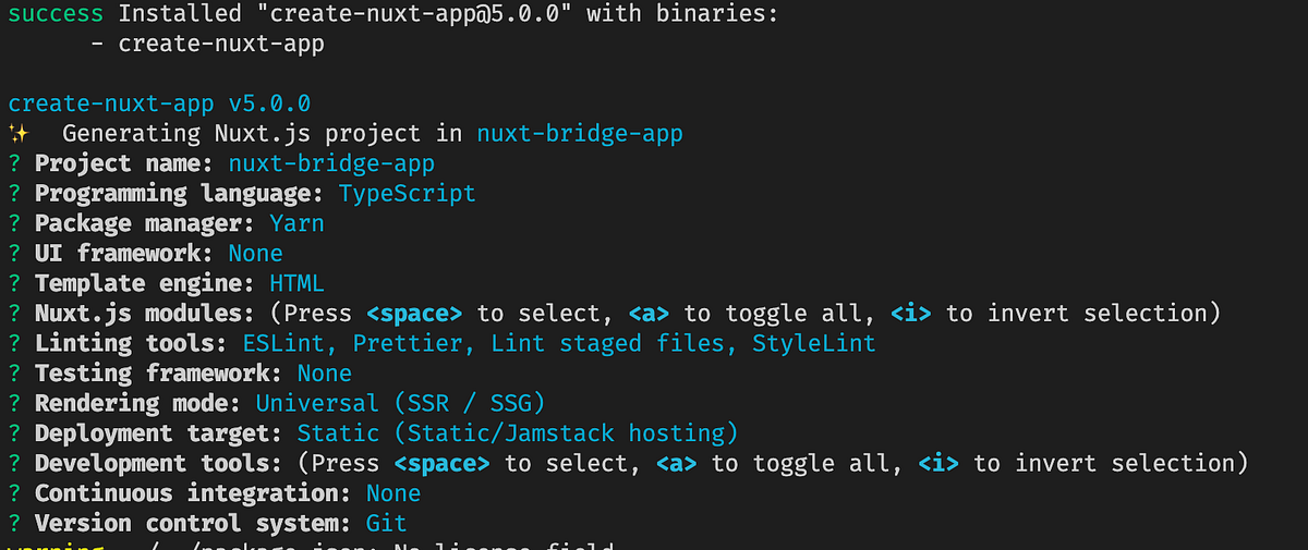 Create a Nuxt Bridge App. Even tho the Nuxt docs is pretty good… | by Alan Balen Schio | Medium