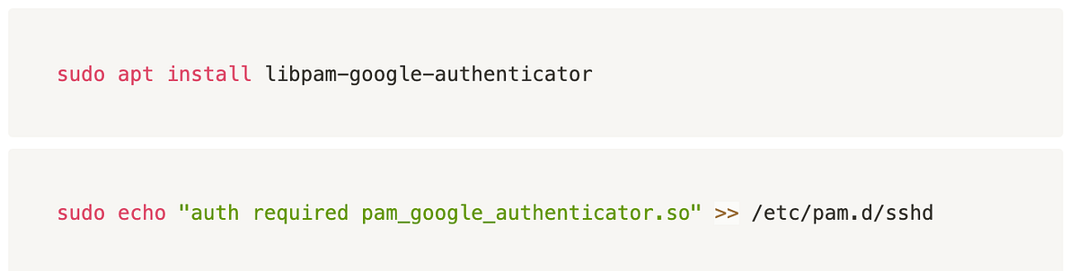 Two-factor authentication to the server via ssh | by OracleSpace Labs | Medium