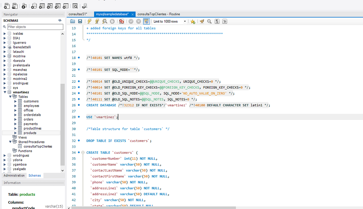 Laboratorio SQL II. 1- Ejecución de query para cargar… | by Victor Martinez Morales | Nov, 2023 ...