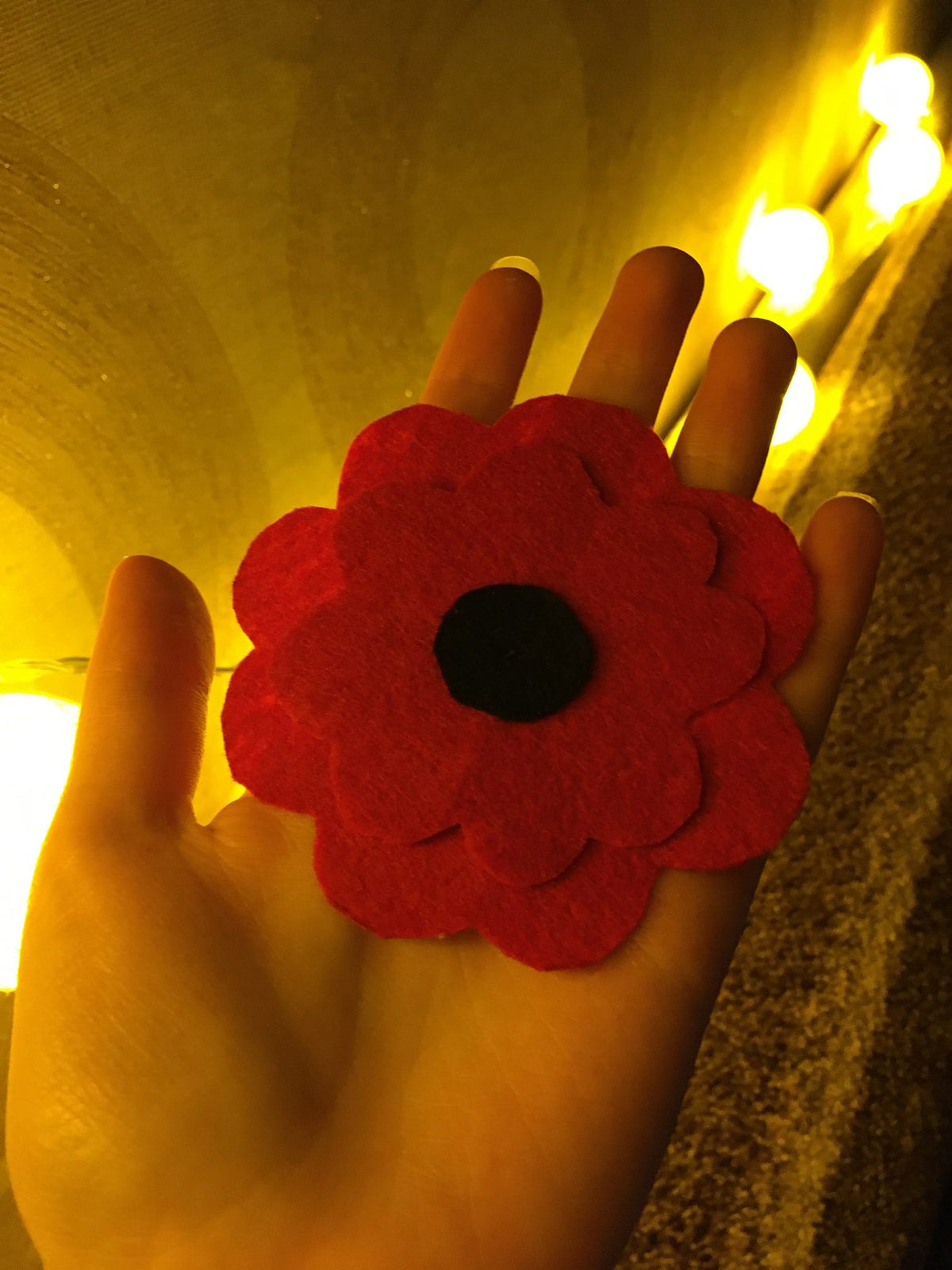 I made this poppy to wear on the Remembrance Day. John McCrae was ...