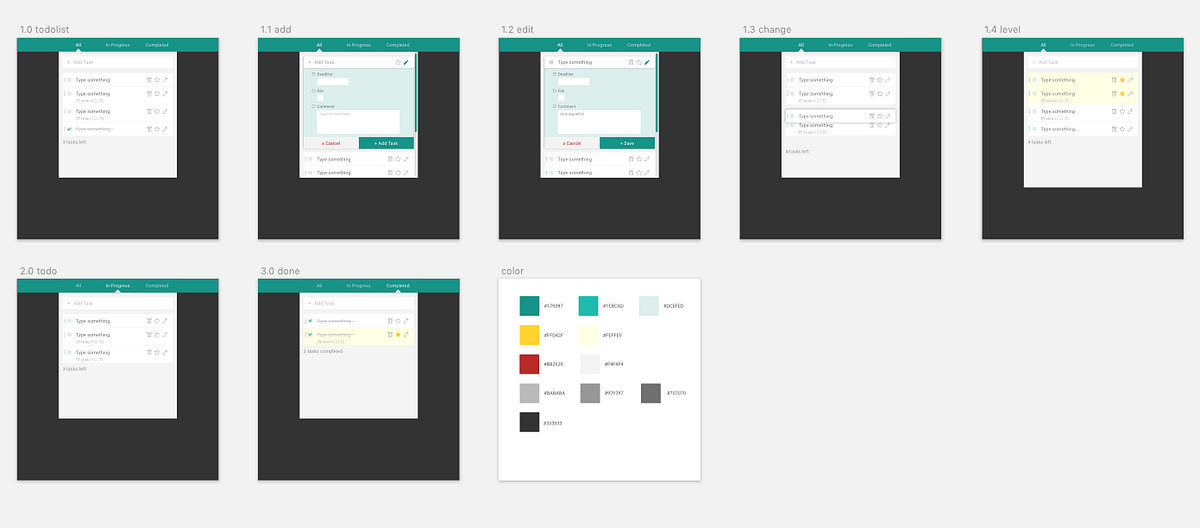 The F2E Design 01 Todolist. UI Design & Web Layout | by Ya-Chu Hsu | Medium