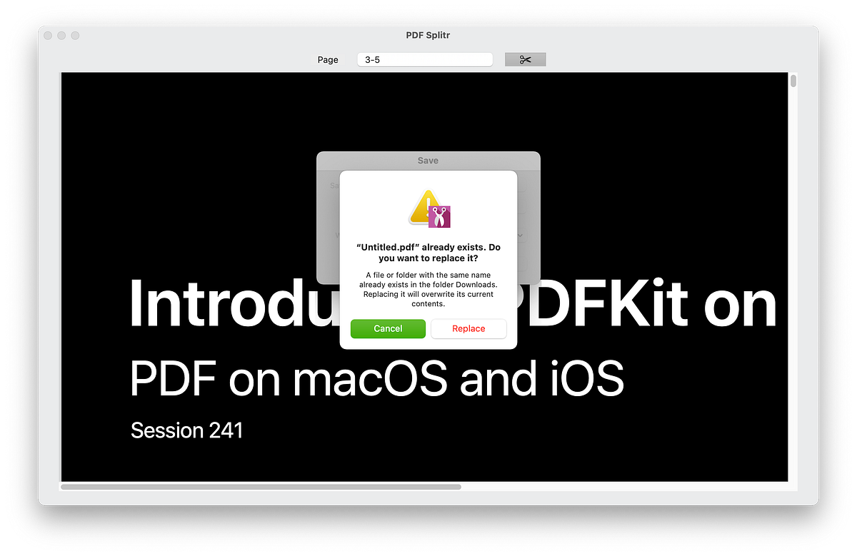 macOS App — First Adventure PDFKit — 2 : PDF Spliter | by Meghan V | Medium