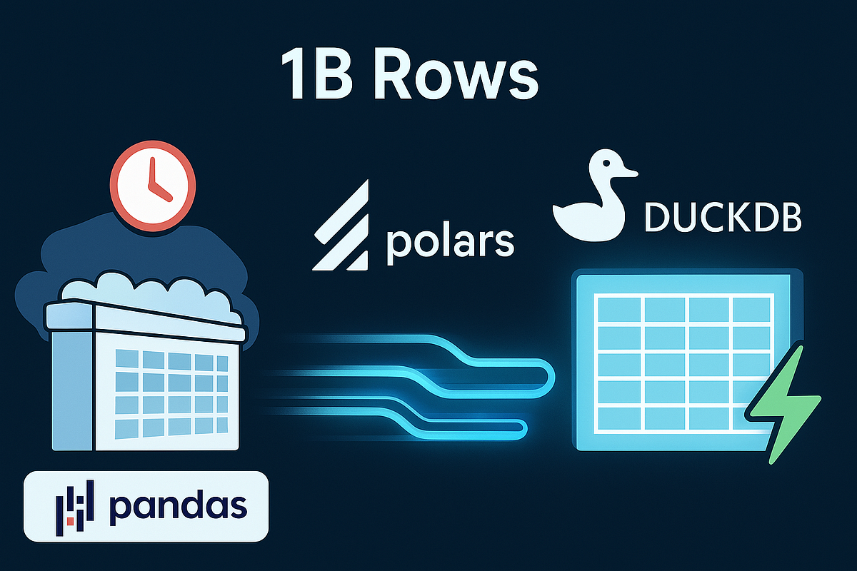 Pandas vs Polars vs DuckDB at 1B Rows | by Nikulsinh Rajput | Sep, 2025 ...