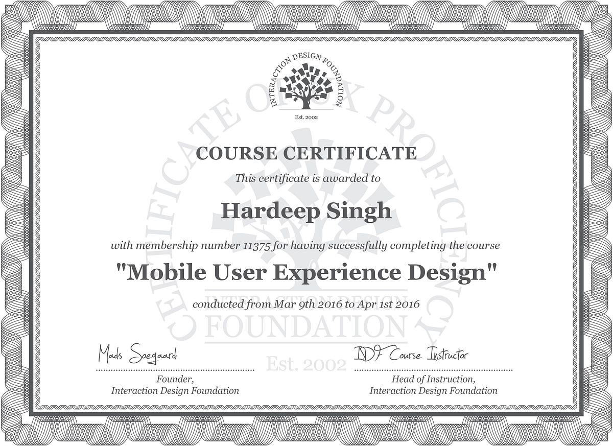 My experience with the Interaction Design Foundation | by Hardeep Singh ...