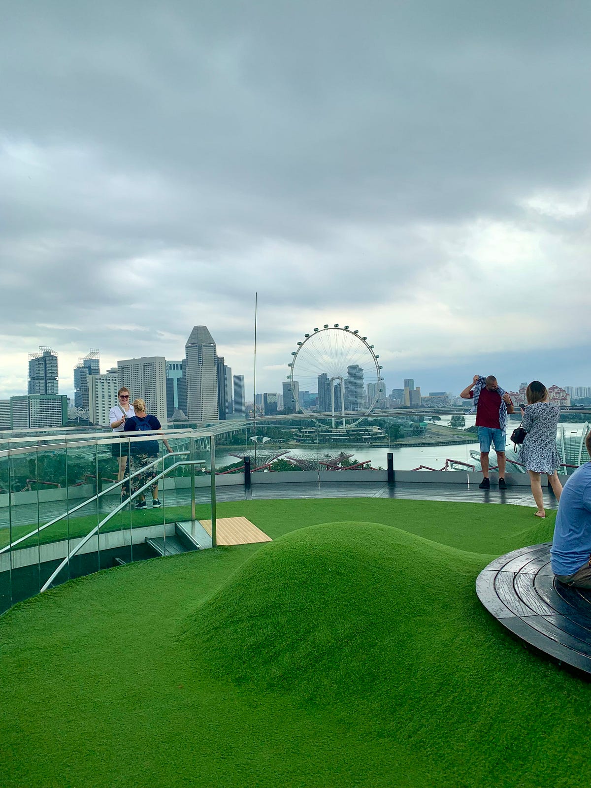 Beautiful Views from the Supertree Observatory at Gardens by the Bay in ...