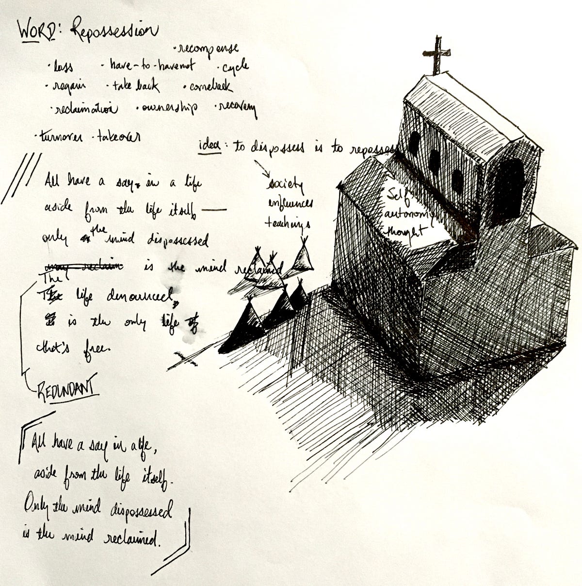 Repossession. Free Form, Single-Word Prompt Prose | by Douglas Balmain ...