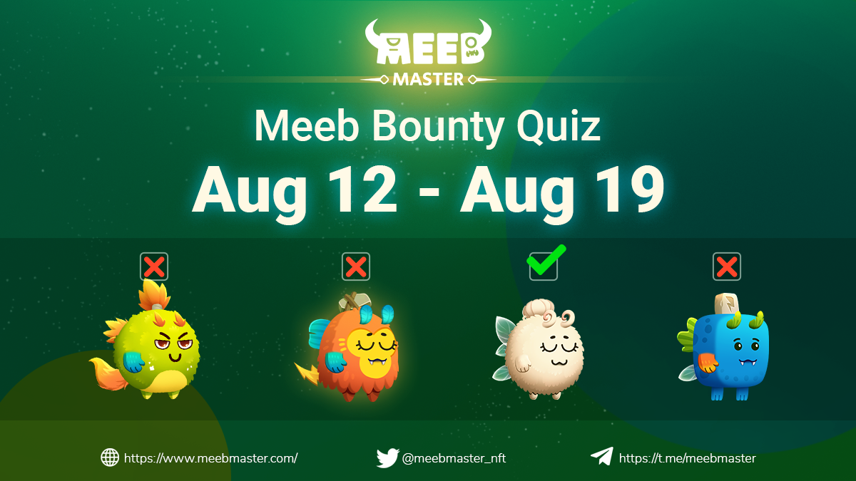 Meeb Master New Event Reveal: Meeb Bounty Quiz | by Meeb Master | Medium