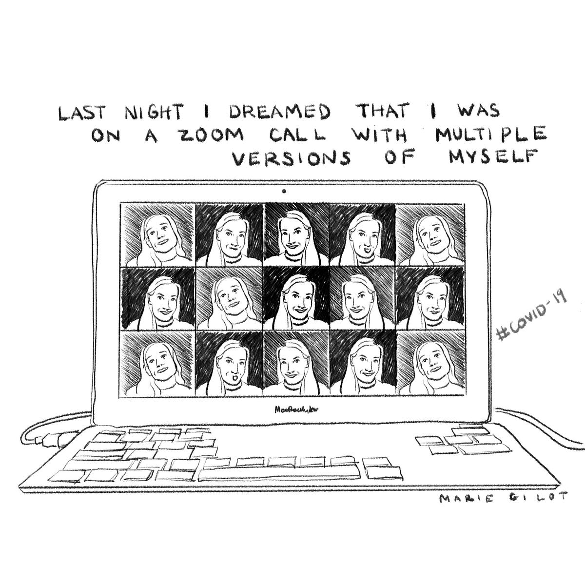 Quarantine Dreams Cartoons: The Zoom Call | by Marie Gilot | Medium