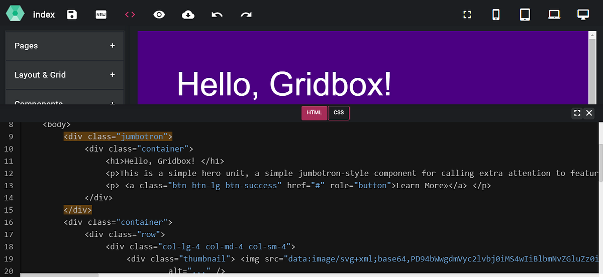 Why we built Gridbox —Simplest Interface Builder for Bootstrap & Foundation. | by JR.Anand ...