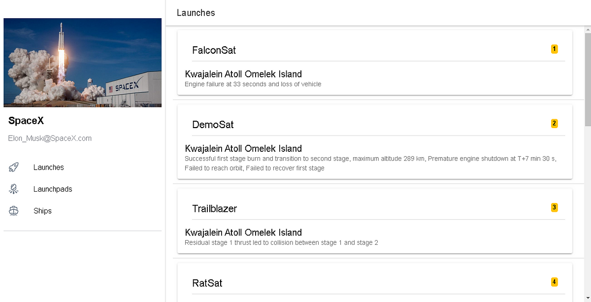 Building SpaceX API based Ionic-React App | by Mayank Pachpande | Medium Building SpaceX API based Ionic-React App | by Mayank Pachpande | Medium