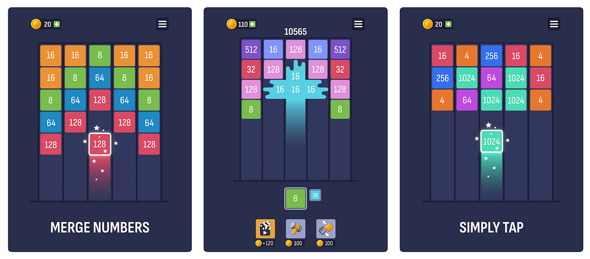 Merging Minds and Numbers: A Dive into the X2 Puzzle Number Merge App ...
