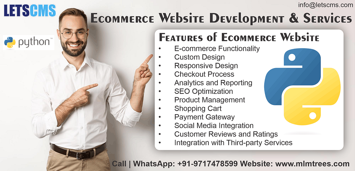 Custom or e-commerce business website development & services | by LETSCMS MLM Software | Apr ...