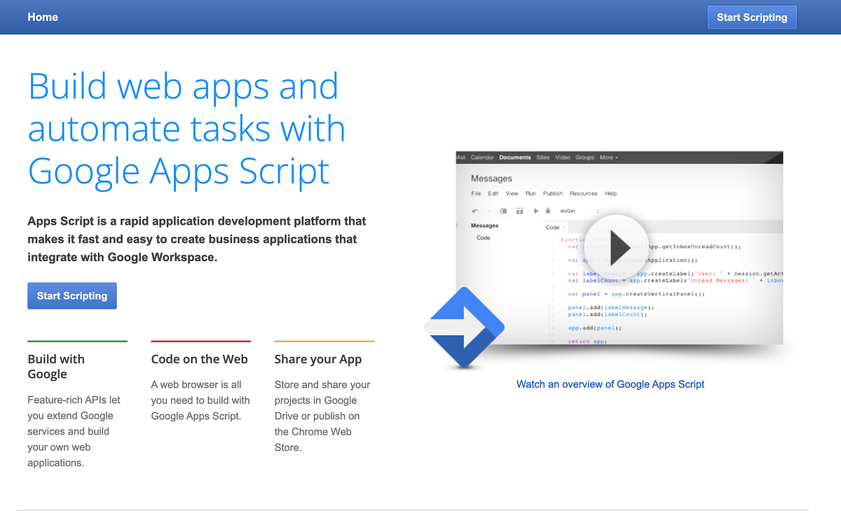 Apps Script 開發的小幫手. 把你的專案跟 Google 服務串接起來的小幫手！ | by Min.dev | Medium